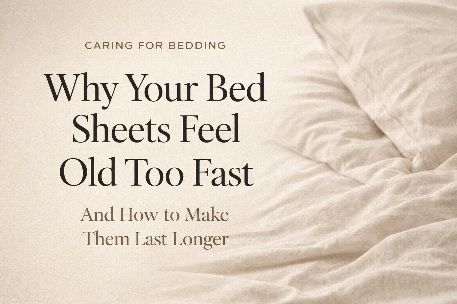 Why Your Bed Sheets Feel Old Too Fast — And How to Make Them Last Long ...