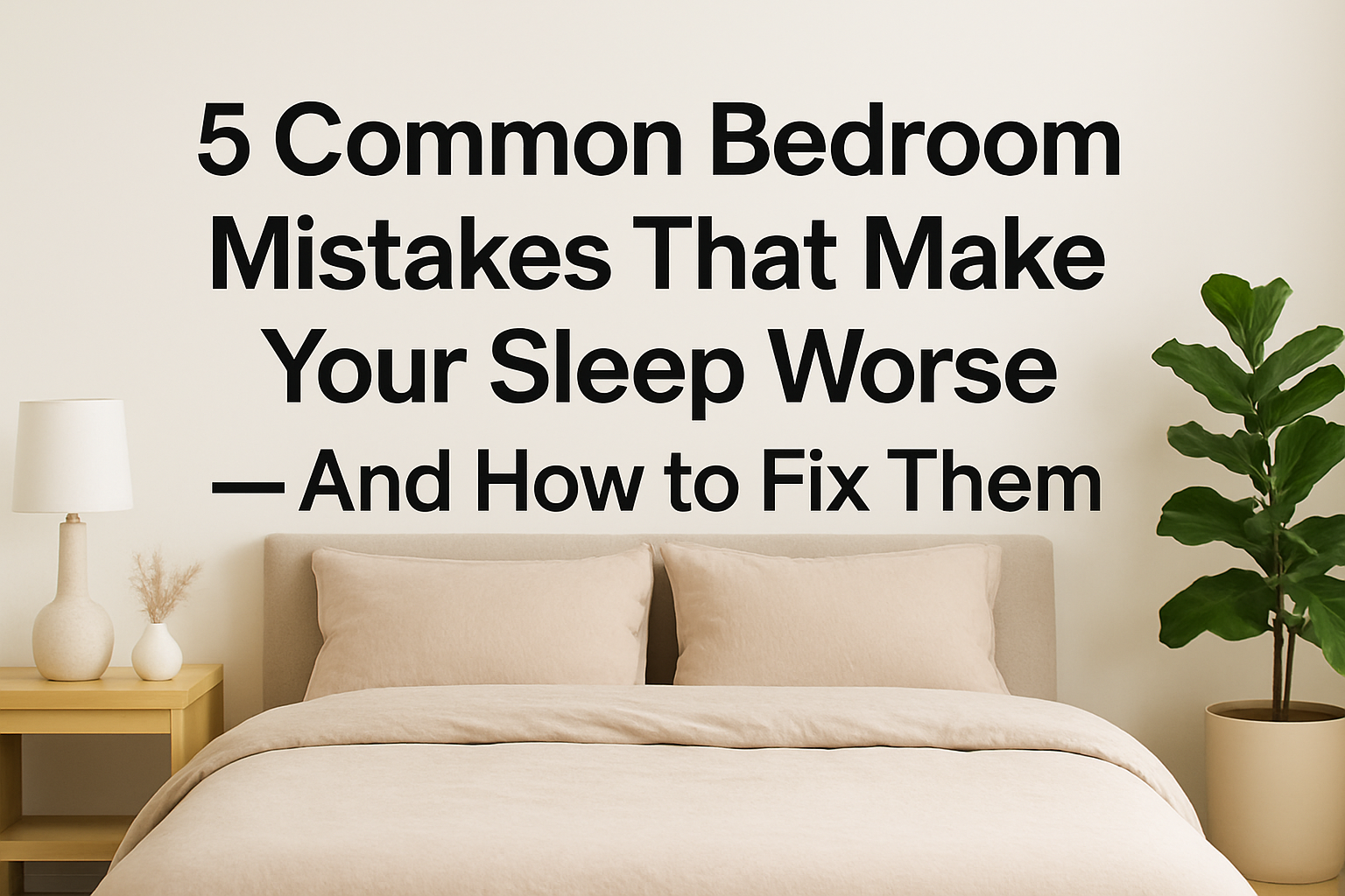 5 Common Bedroom Mistakes That Make Your Sleep Worse — And How to Fix ...